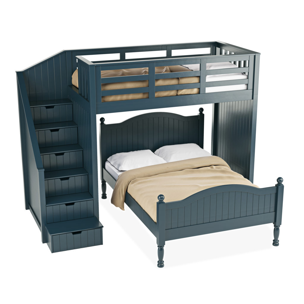 BROADWAY STAIR LOFT BED– TWIN/FULL - domusvitadesign