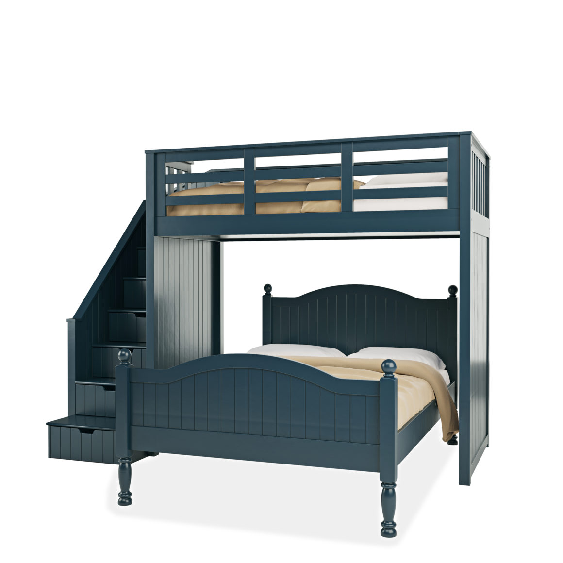 BROADWAY STAIR LOFT BED– TWIN/FULL - domusvitadesign